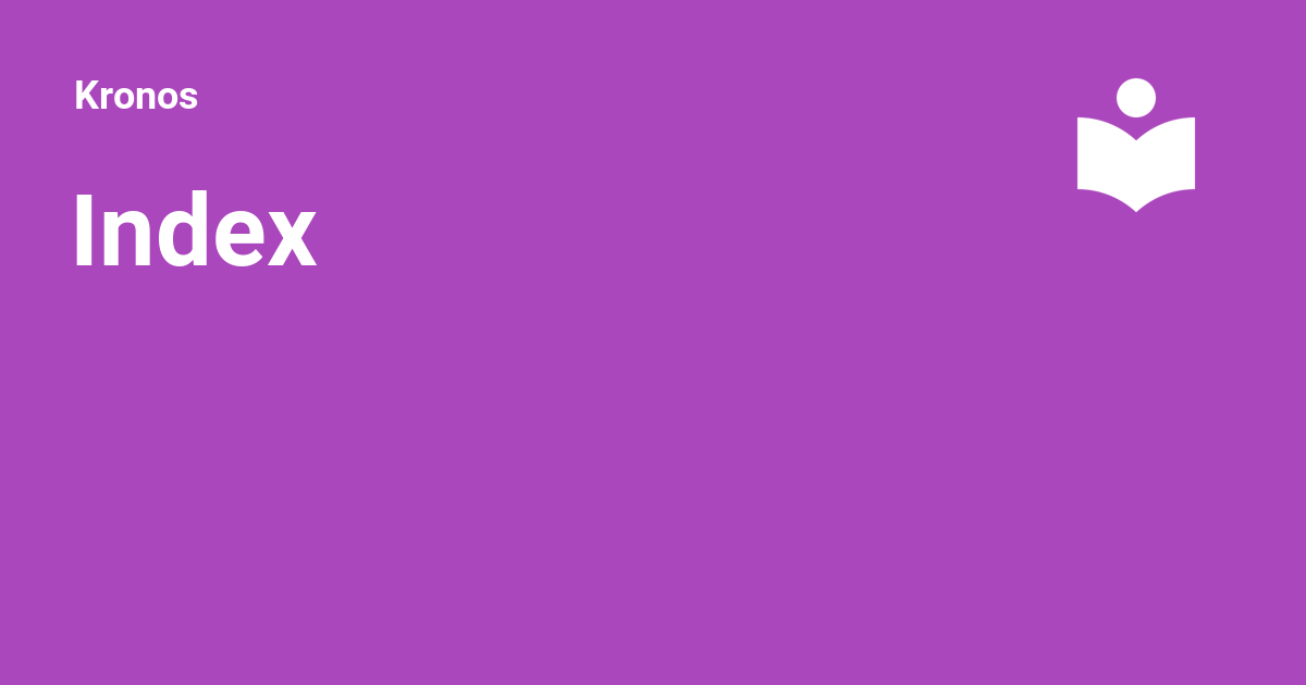 Index - Kronos